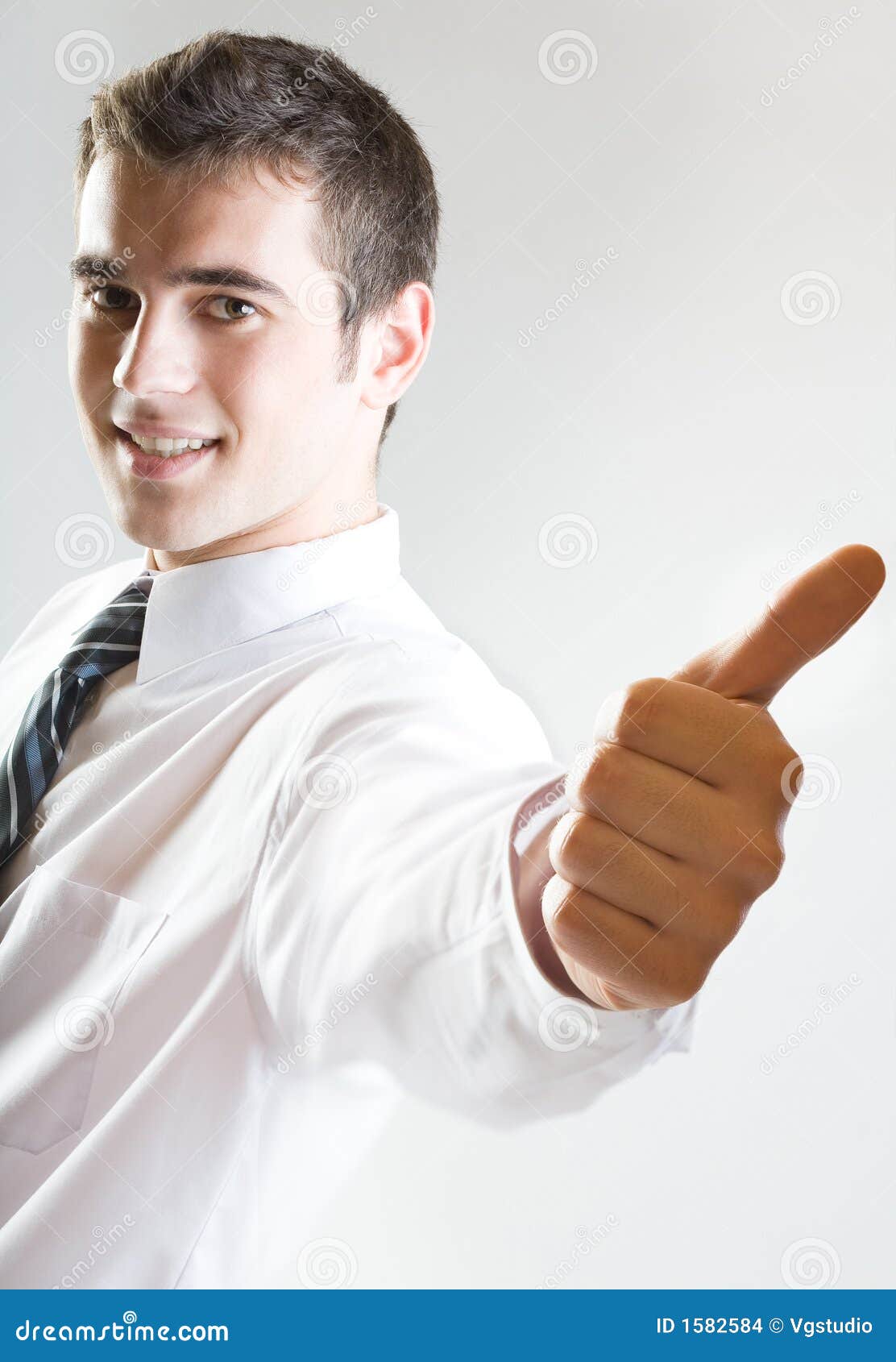 Affirmative! stock photo. Image of positive, businessman - 1582584