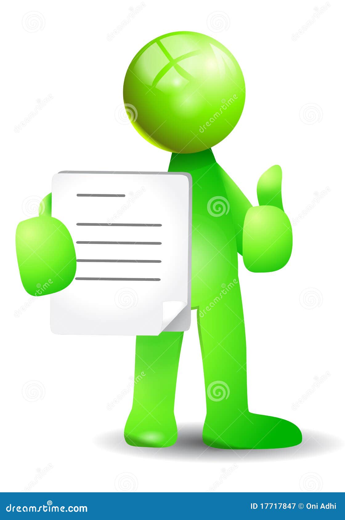 Affirmative stock illustration. Illustration of congratulation - 17717847