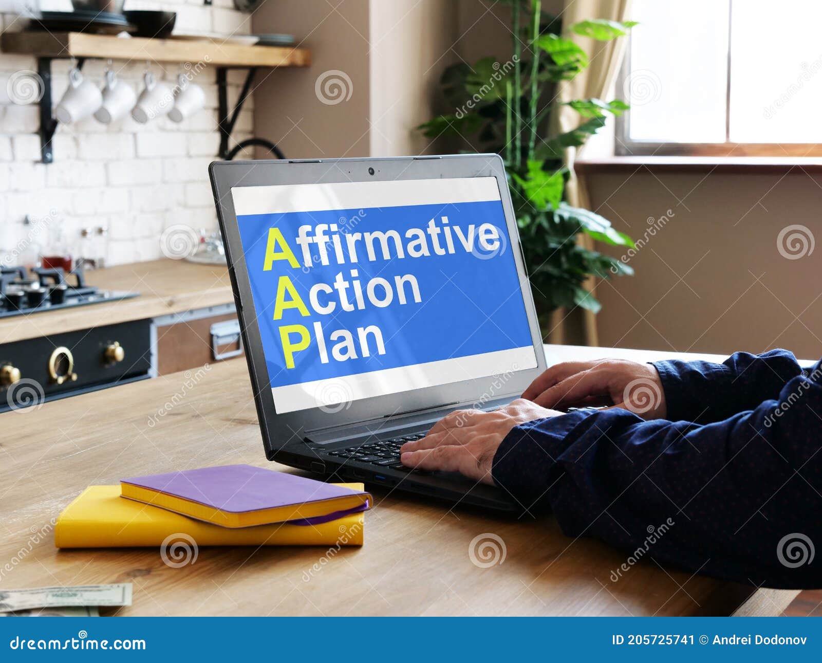 Affirmative Action Plan AAP is Shown on the Business Photo Using the ...