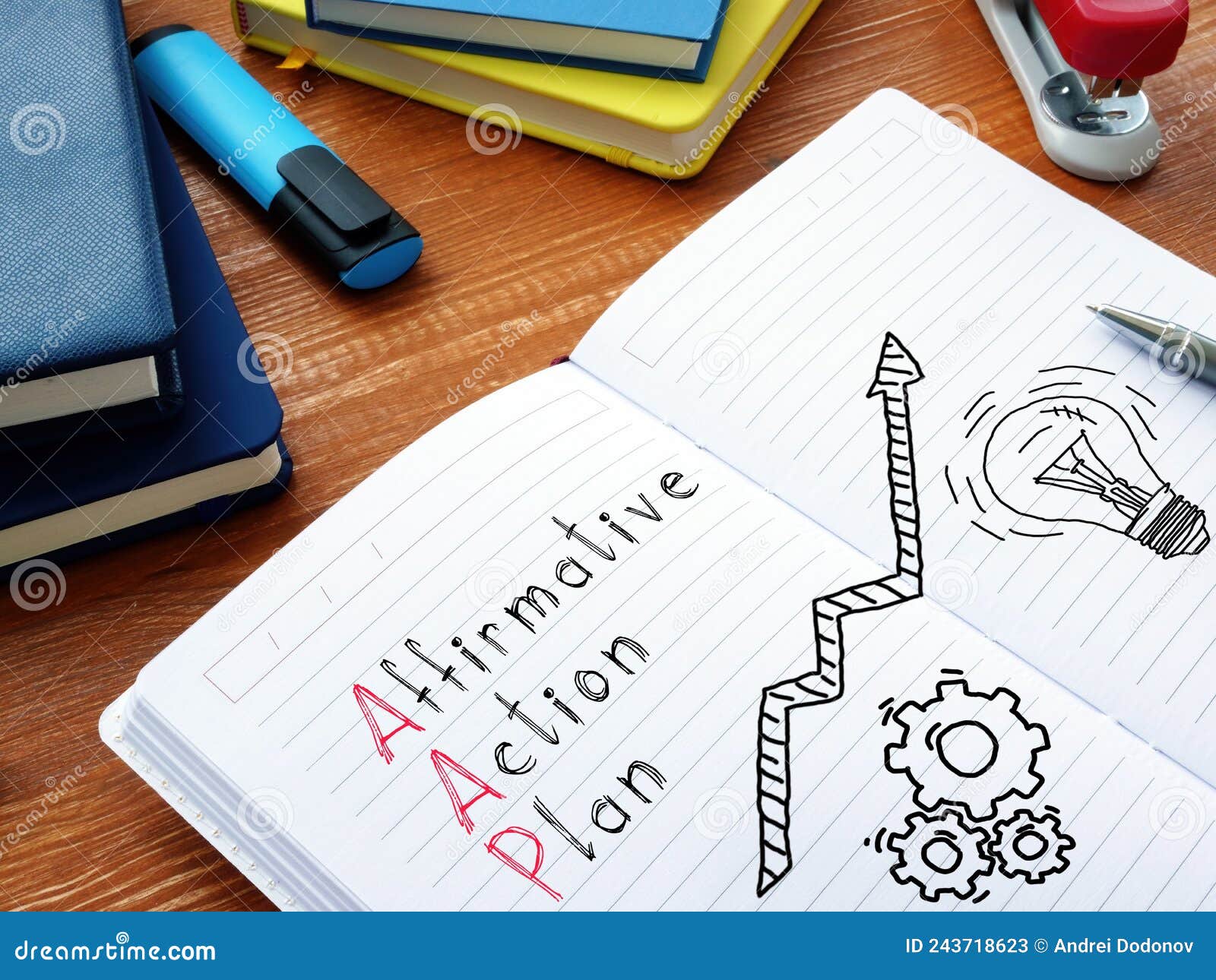 Affirmative Action Plan AAP is Shown on the Photo Using the Text Stock Image - Image of office ...