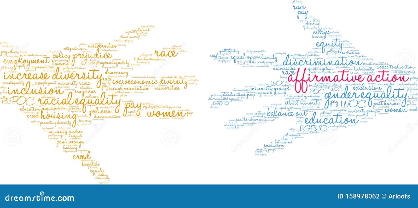 Affirmative Action Word Cloud Stock Vector - Illustration of groups ...