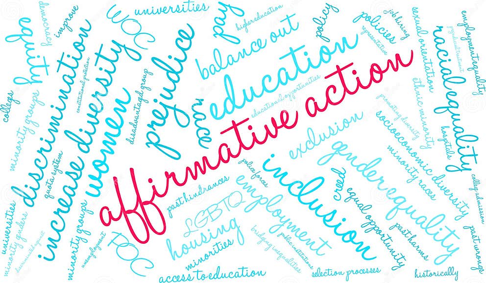 Affirmative Action Word Cloud Stock Vector - Illustration of ...