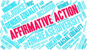 Affirmative Action Word Cloud Stock Vector - Illustration of admission ...