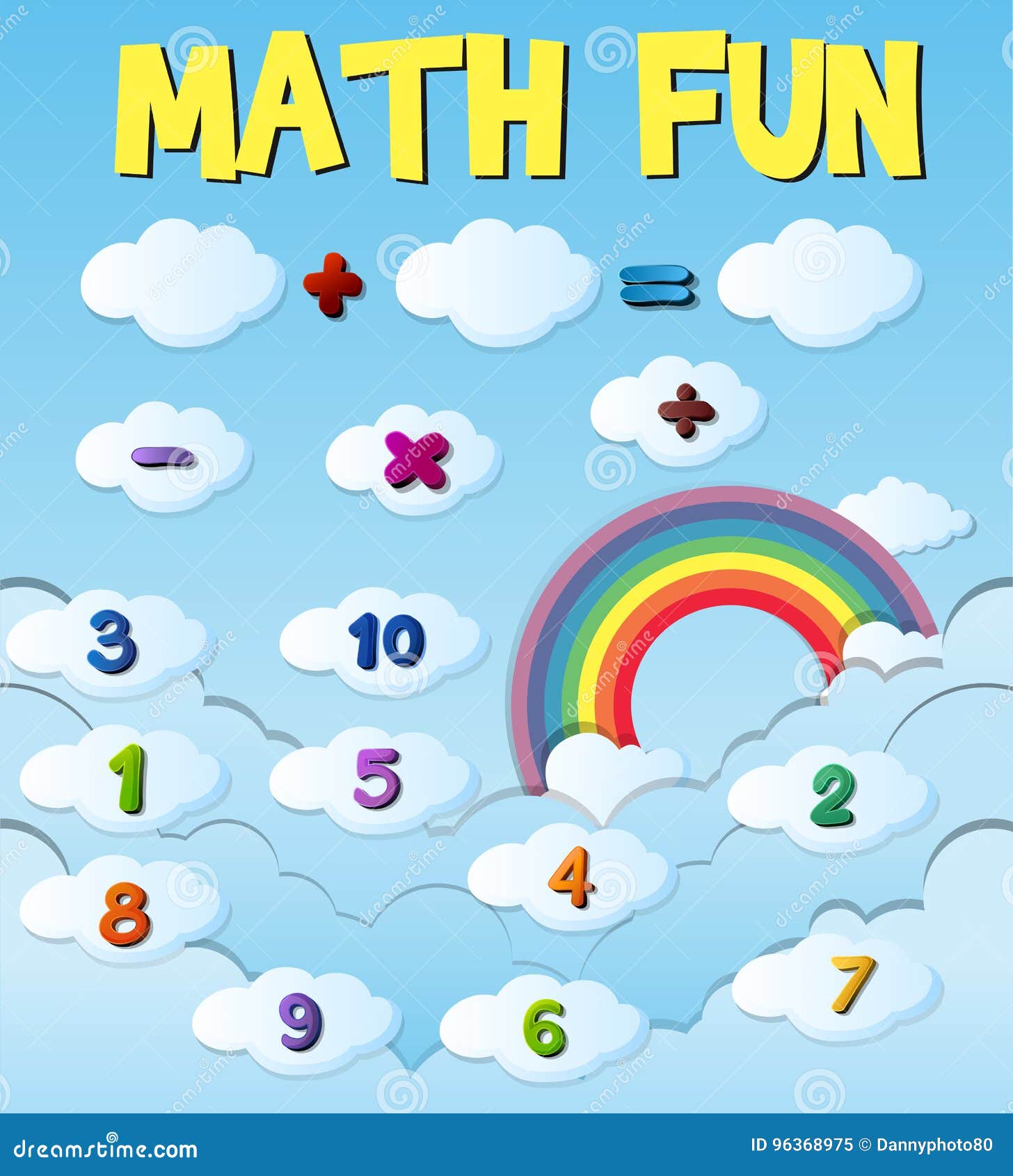 Affischdesign Med Nummer Och Tecken Vektor Illustrationer ...