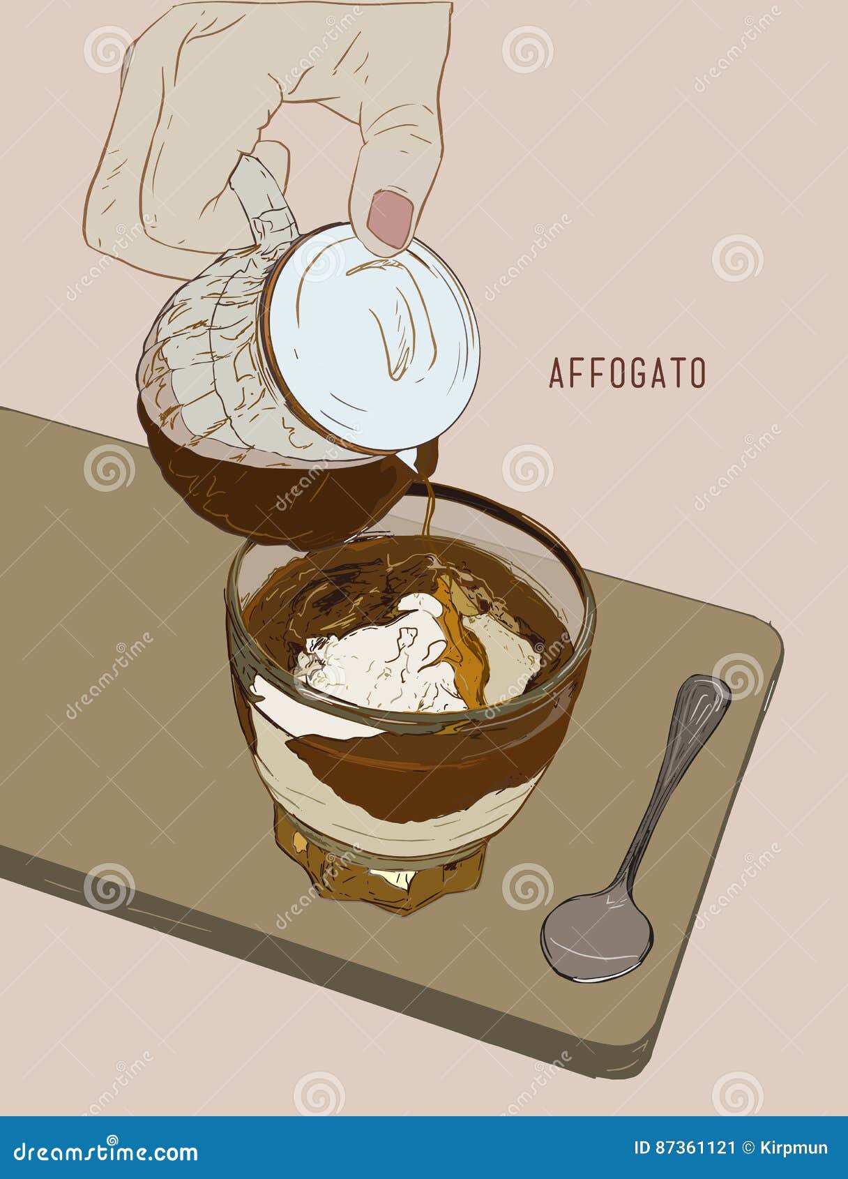Affogato Vector Stock Illustrations – 154 Affogato Vector Stock ...