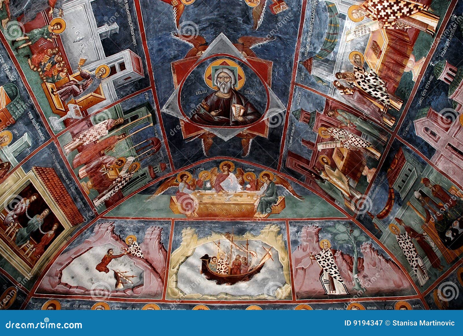 Affresco fotografia editoriale. Immagine di religione - 9194347