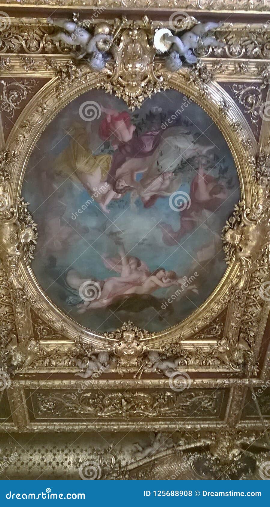 Affresco del soffitto fotografia stock editoriale. Immagine di affresco ...