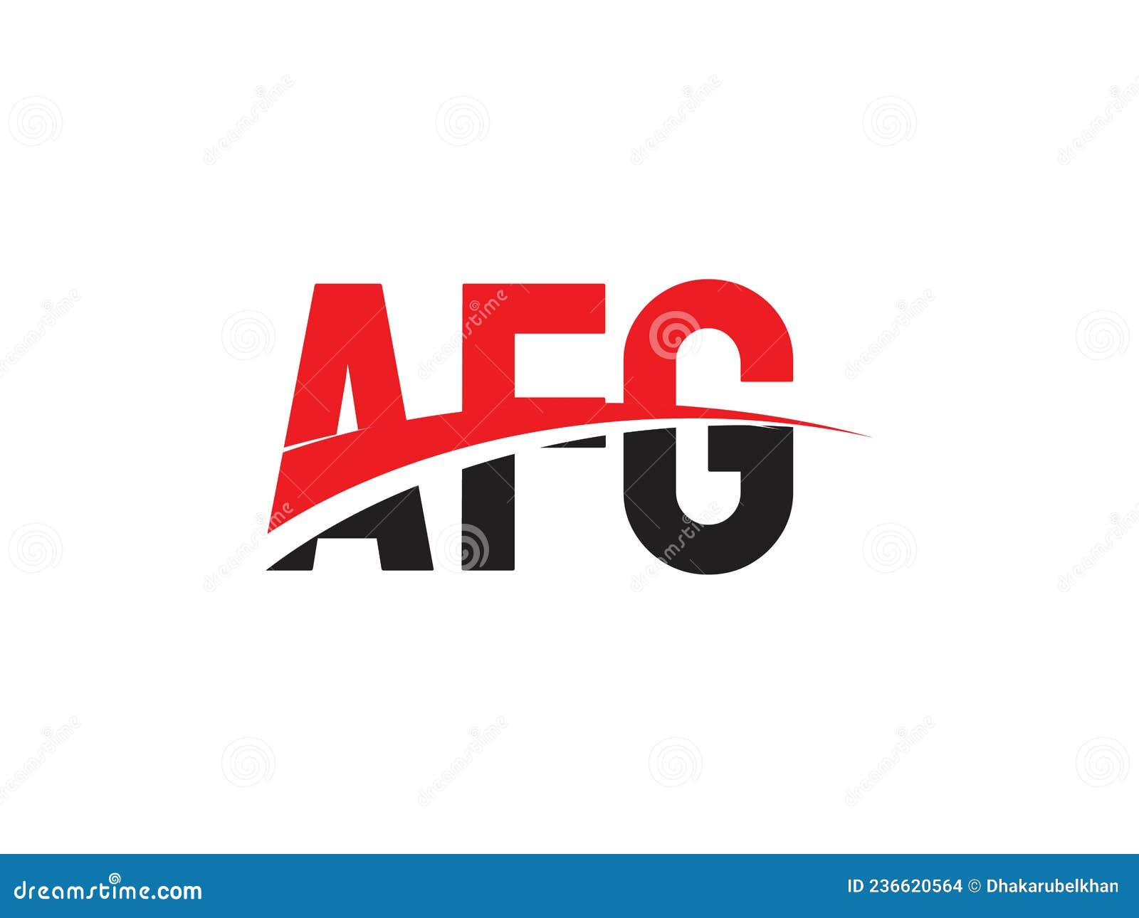 AFG Letter Initial Logo Design Vector Illustration Stock Vector ...