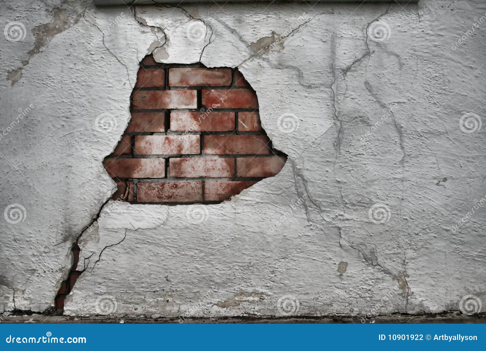 Afgebroken Muur stock foto. Image of concreet, doorstaan - 10901922