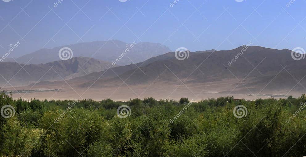 Afghan landscape II stock photo. Image of distance, trees - 11208632