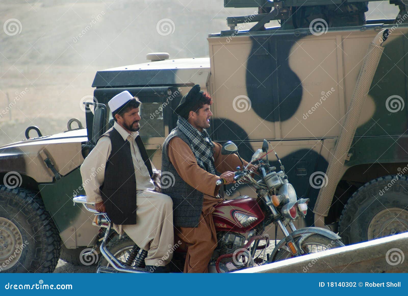 Afghan Men editorial photography. Image of motorcycle - 18140302