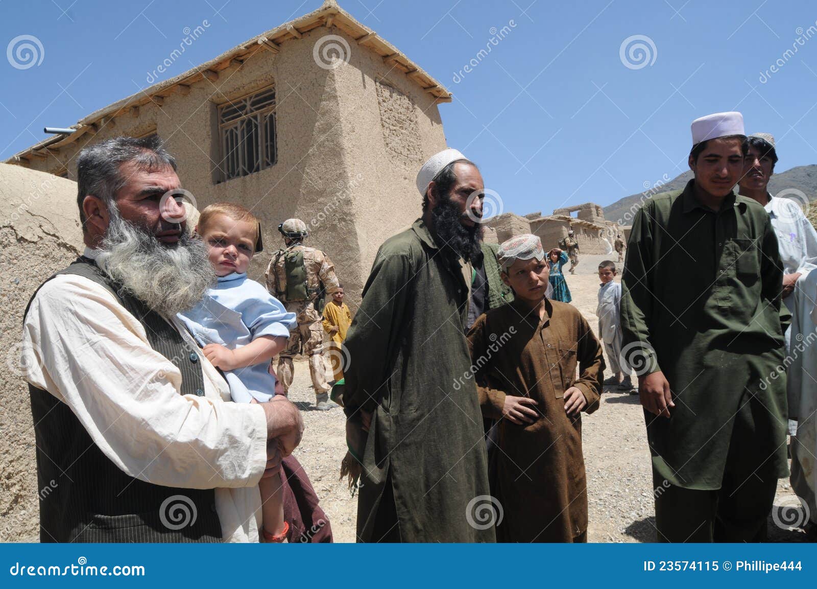In the Afghan village editorial image. Image of logar - 23574115