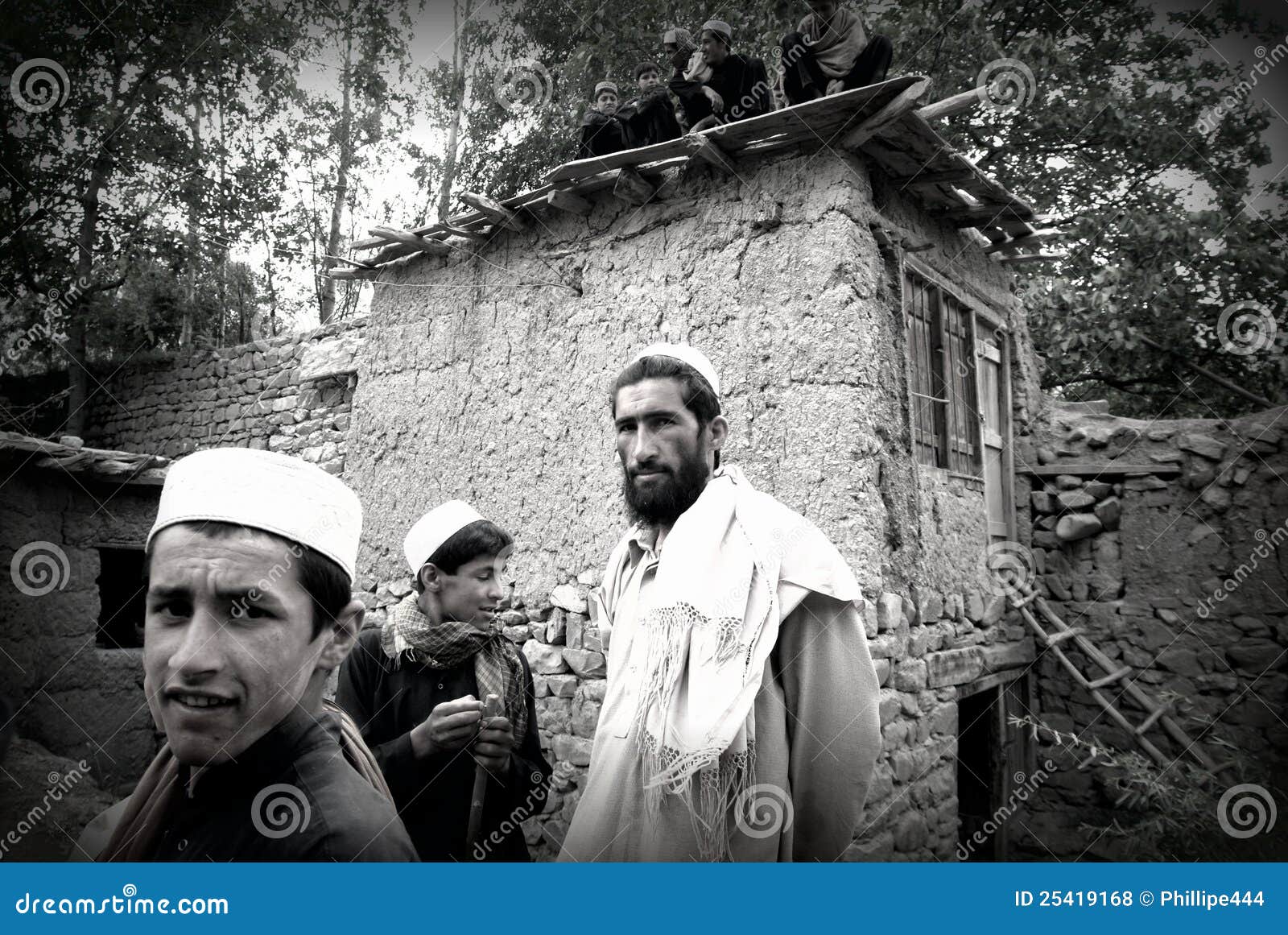 In the Afghan village editorial stock photo. Image of republic - 25419168