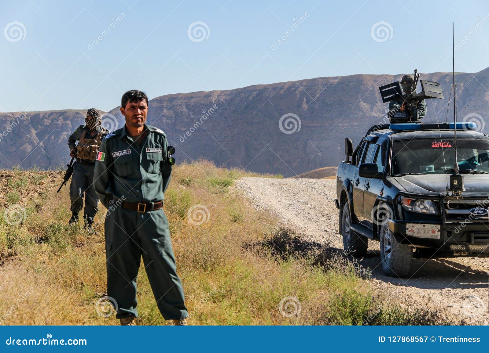 Afghanistan Armed Escort and Security Detail Team Editorial Photography ...