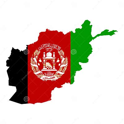 Afghanistan flag map stock vector. Illustration of vector - 258197197