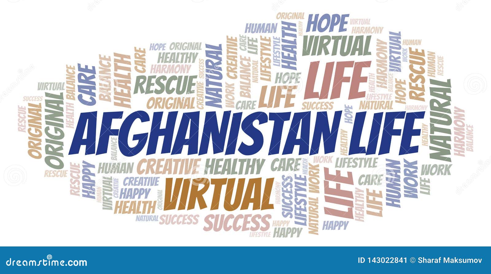Afghanistan Life Word Cloud Stock Illustration - Illustration of ...