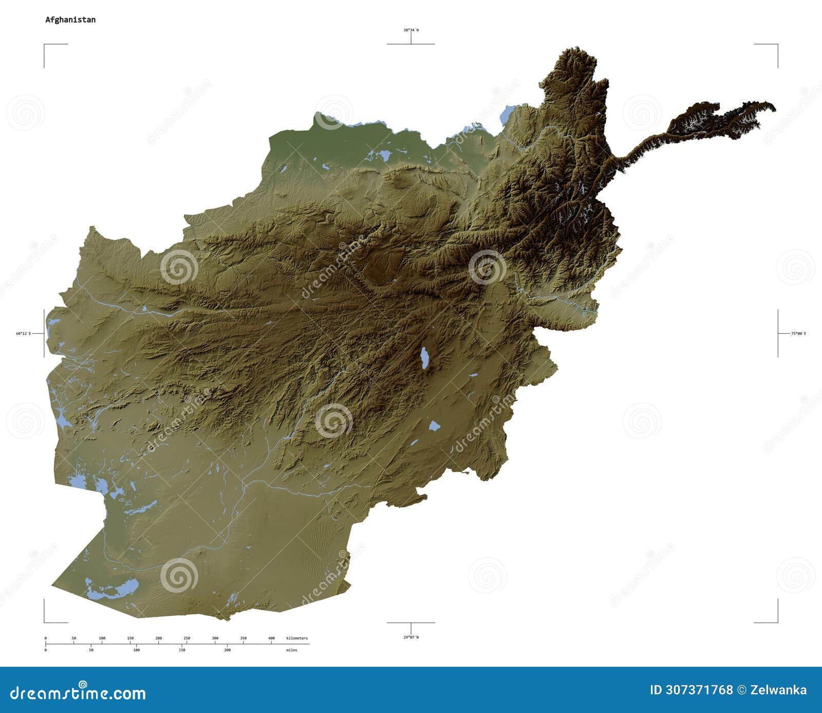 Afghanistan Map Shape Icon. Afghanistan Border Country Icon. Stock ...