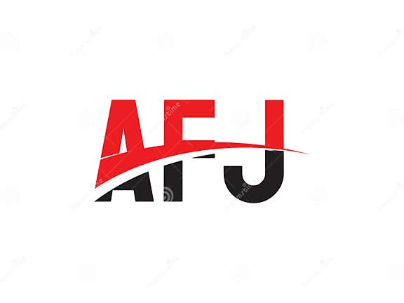 AFJ Letter Initial Logo Design Vector Illustration Stock Vector ...