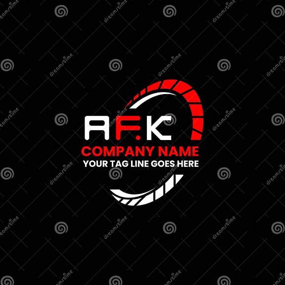 AFK Letter Logo Creative Design with Vector Graphic, AFK Stock Vector ...