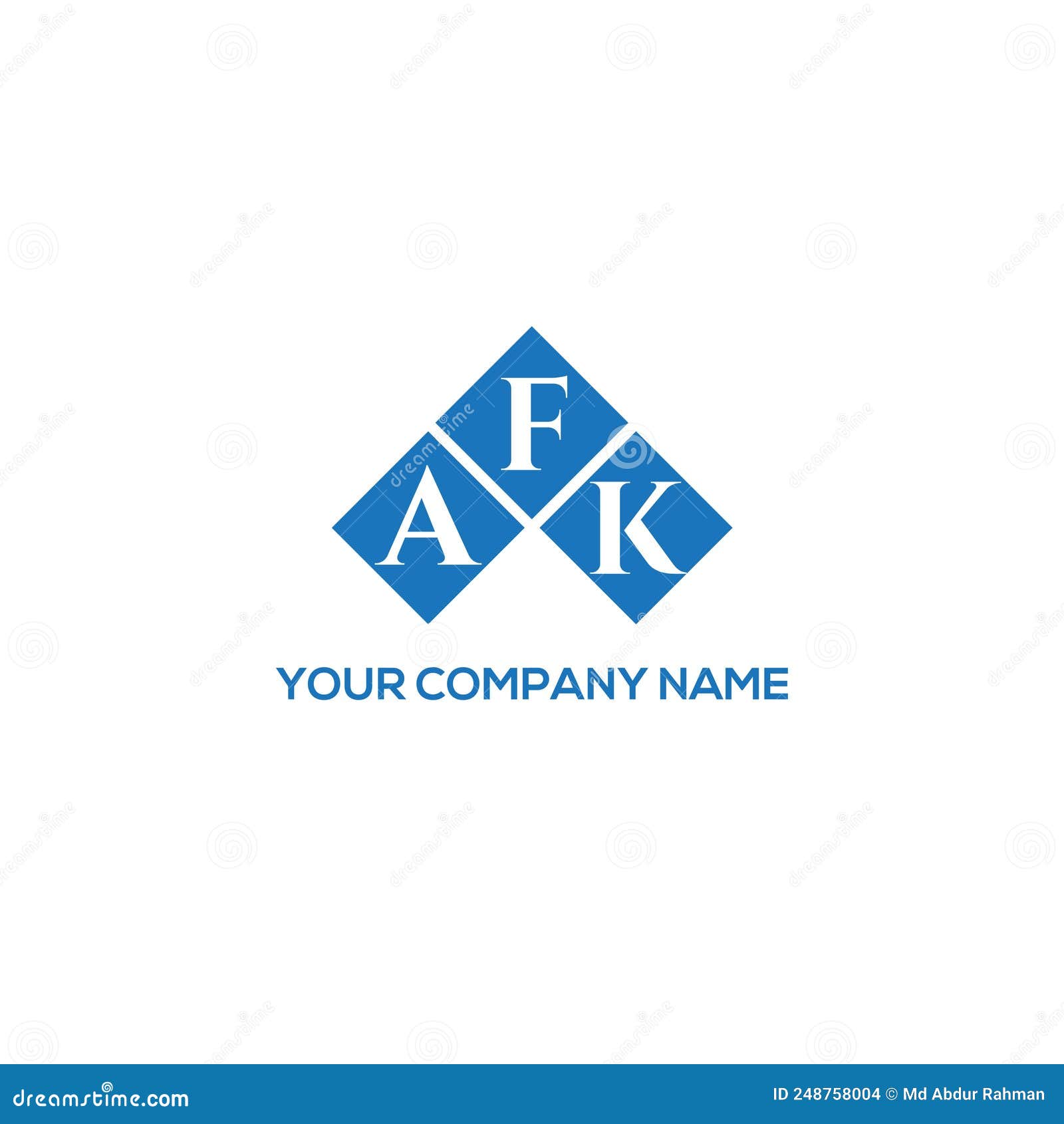 AFK Letter Logo Design on BLACK Background. AFK Creative Initials ...