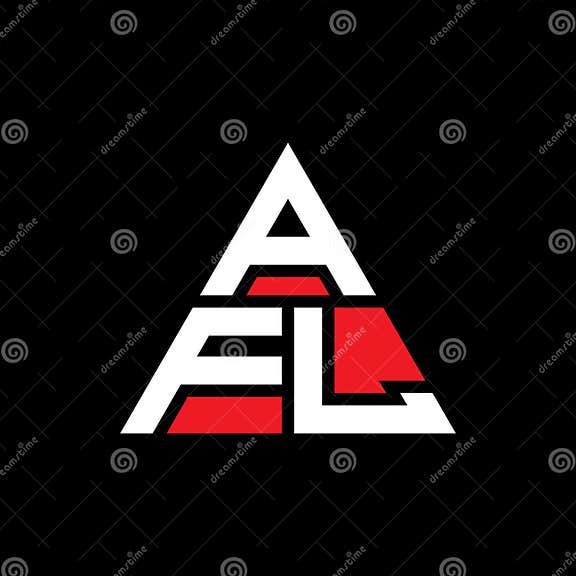 AFL Triangle Letter Logo Design with Triangle Shape. AFL Triangle Logo ...