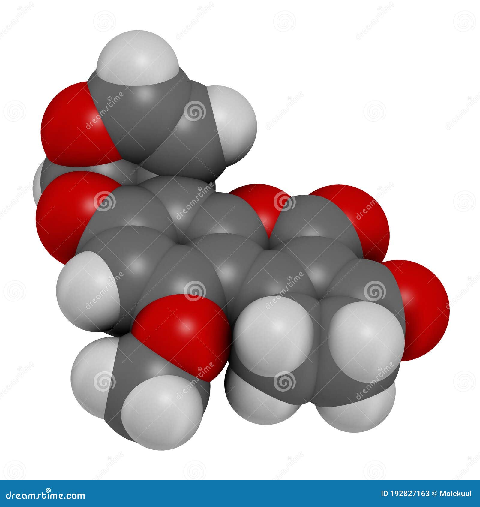Aflatoxin B1 Mold Carcinogenic Molecule. 3D Rendering Stock Image ...