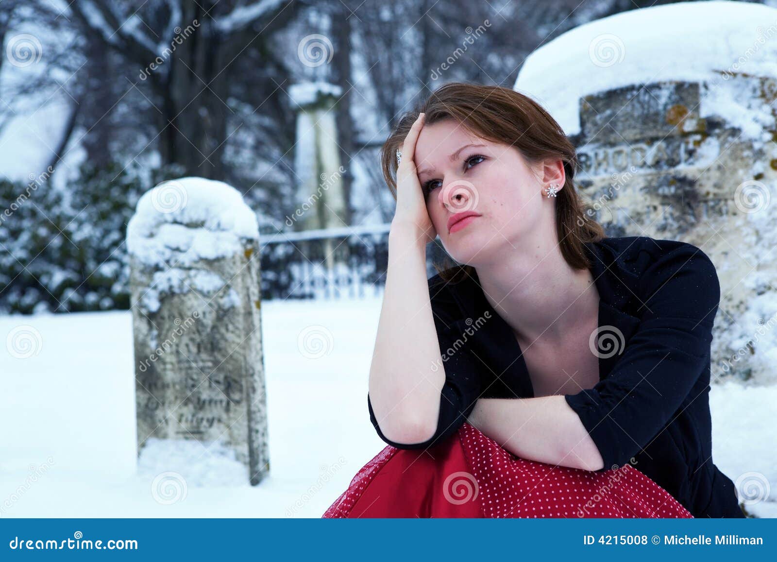 Afligir-se adolescente foto de stock. Imagem de preto - 4215008