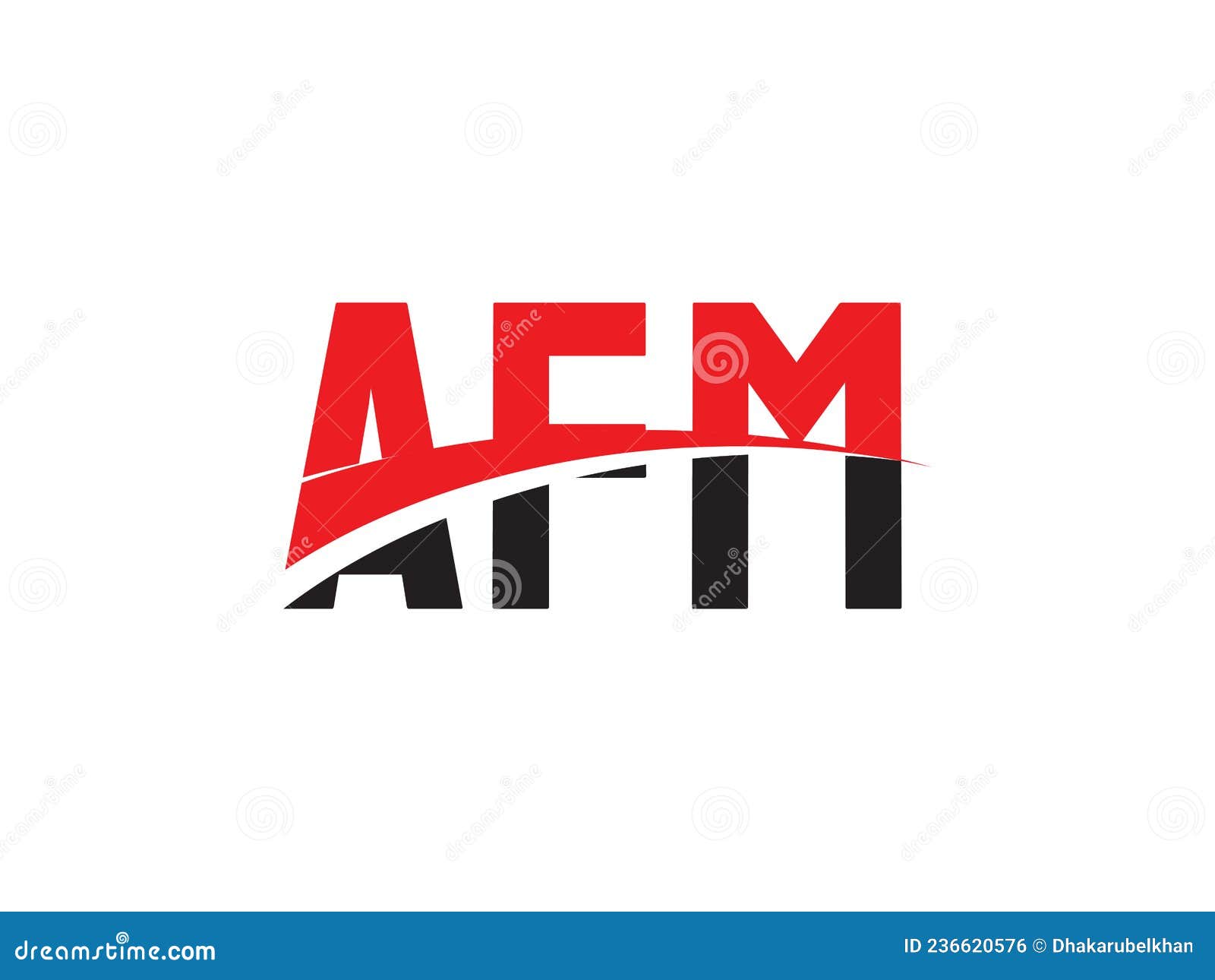 AFM Letter Initial Logo Design Vector Illustration Stock Vector ...