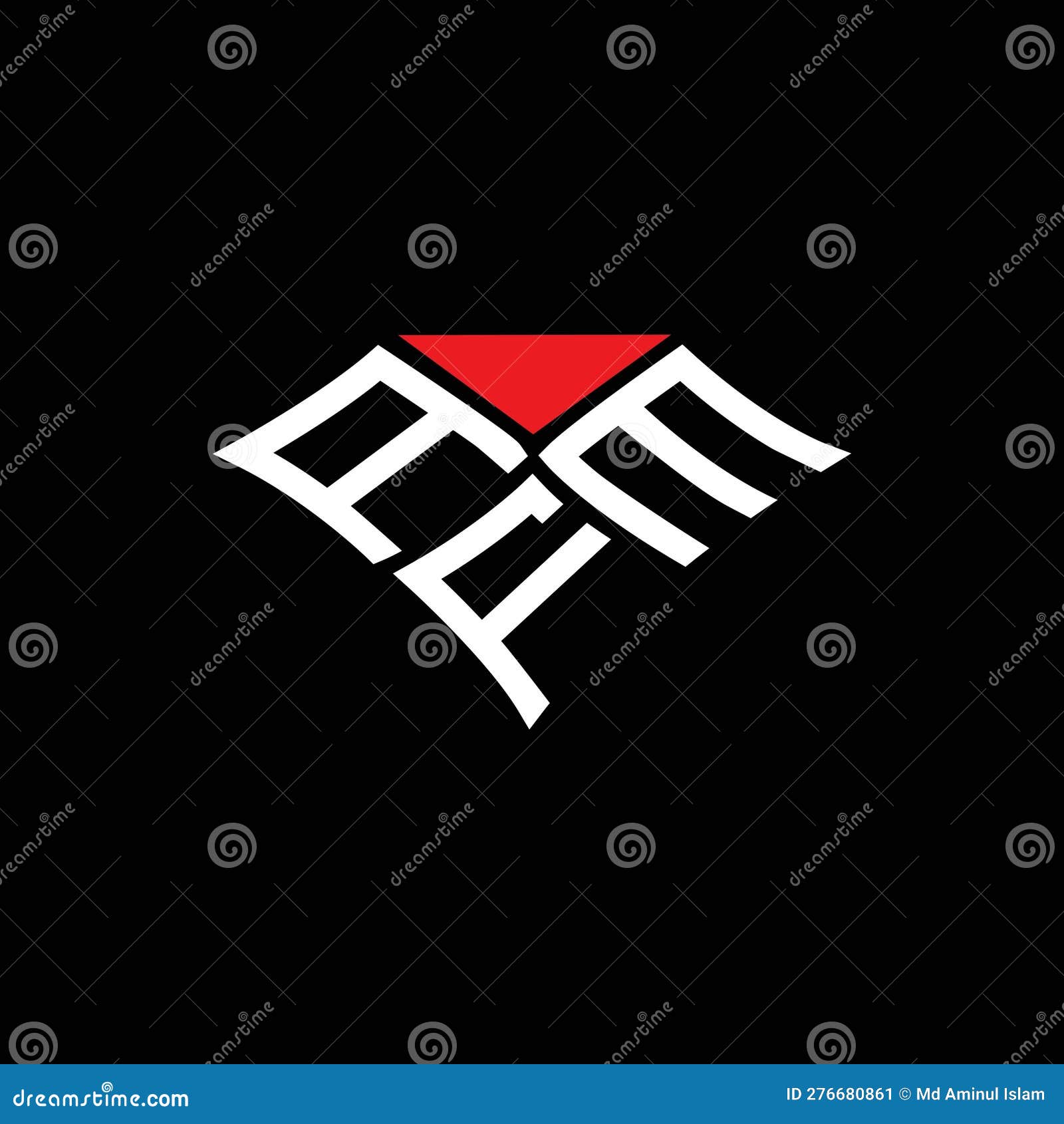 AFM Letter Logo Creative Design With Vector Graphic, | CartoonDealer ...