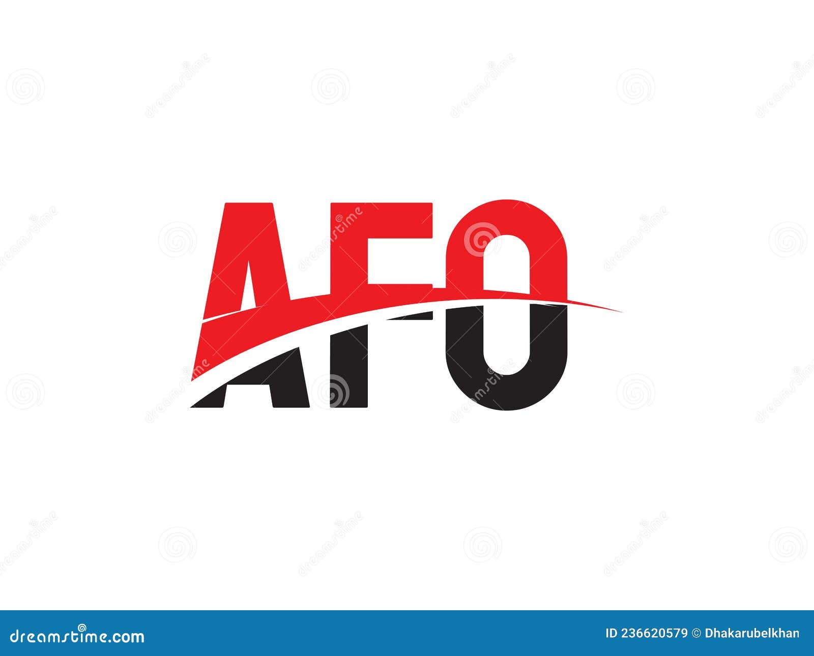 AFO Letter Initial Logo Design Vector Illustration Stock Vector ...