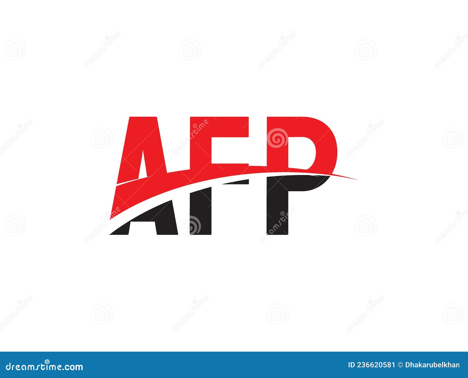 AFP Letter Initial Logo Design Vector Illustration Stock Vector ...
