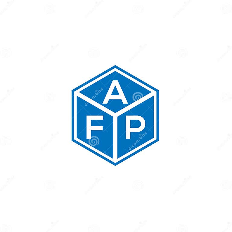 AFP Letter Logo Design on Black Background. AFP Creative Initials ...