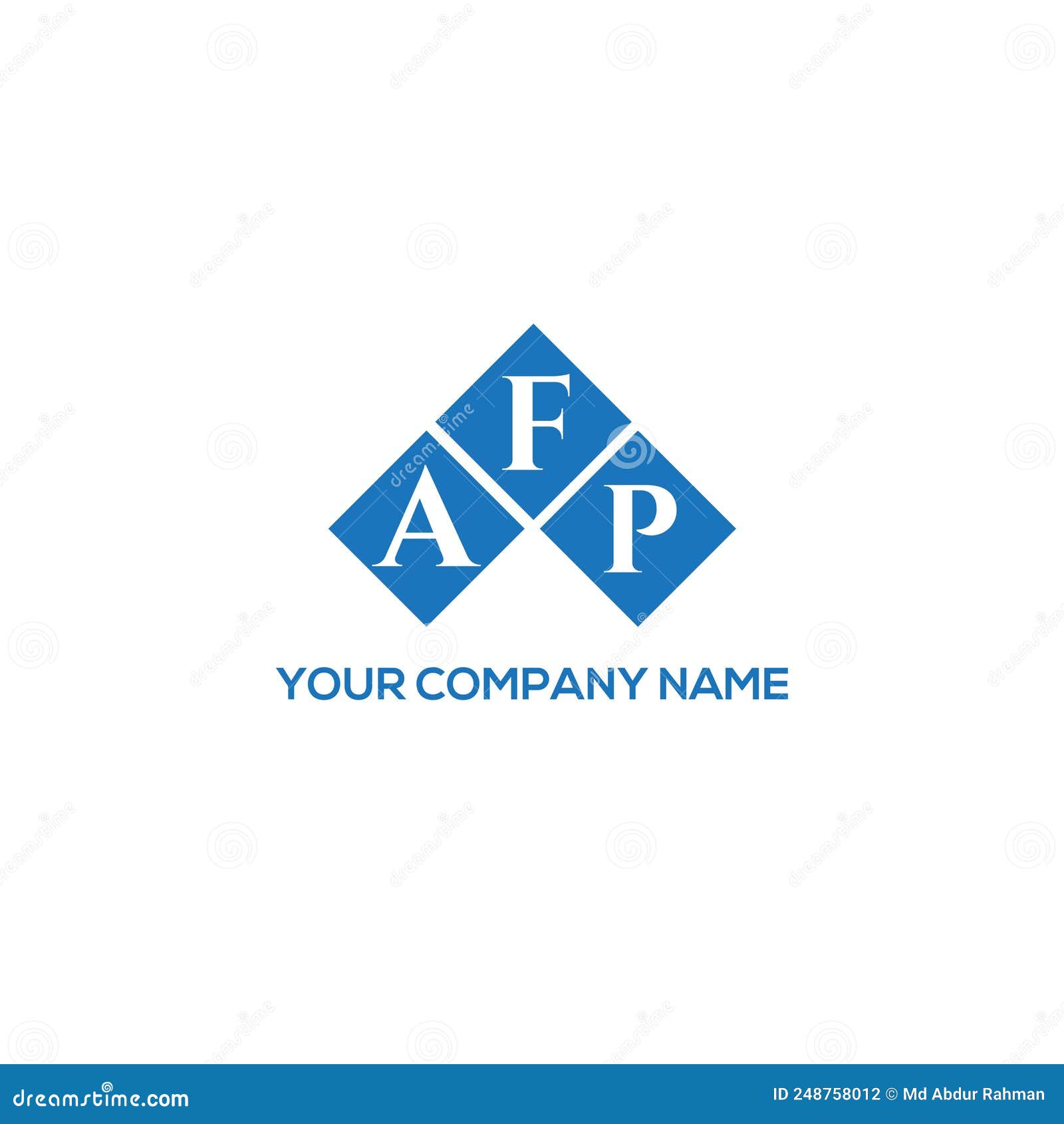 AFP Letter Logo Design on BLACK Background. AFP Creative Initials ...