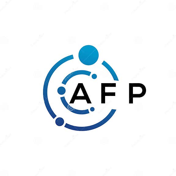 AFP Letter Logo Design on Black Background. AFP Creative Initials ...