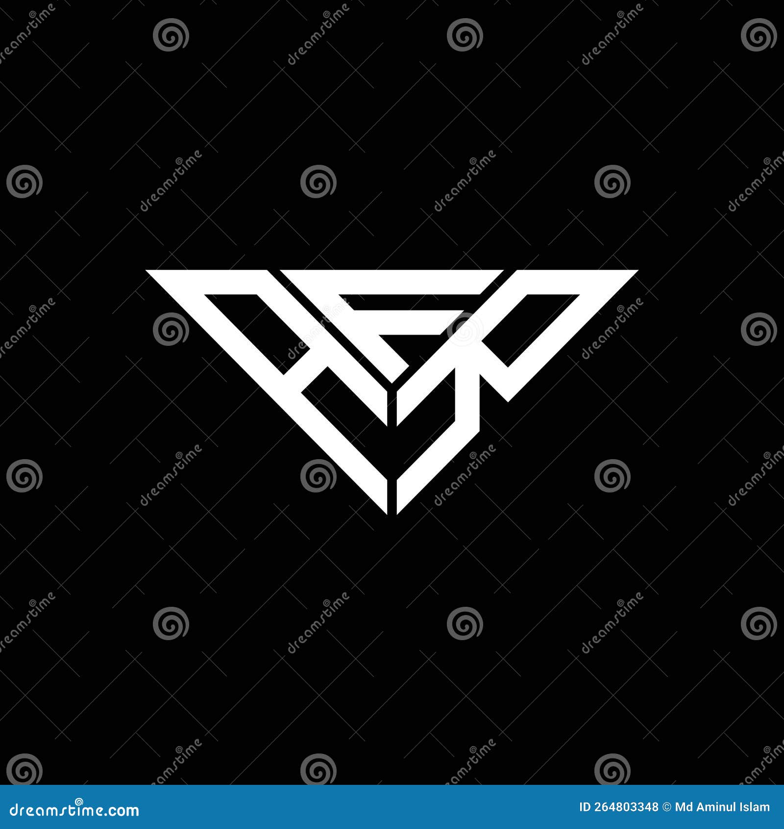AFR Letter Logo Creative Design with Vector Graphic, Stock Vector ...