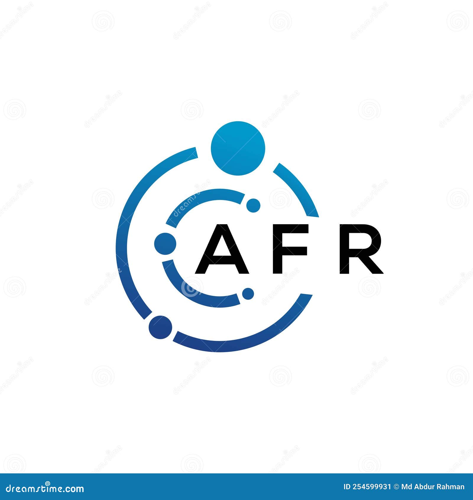 AFR Letter Logo Design On Black Background. AFR Creative Initials ...