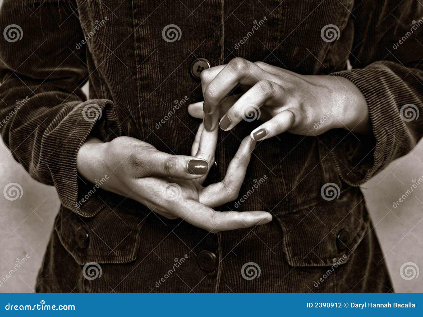 Afraid stock photo. Image of conceptual, coat, hands, afraid - 2390912