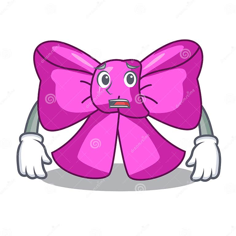 Afraid Bow Tie in Character Design Trendy Stock Vector - Illustration ...