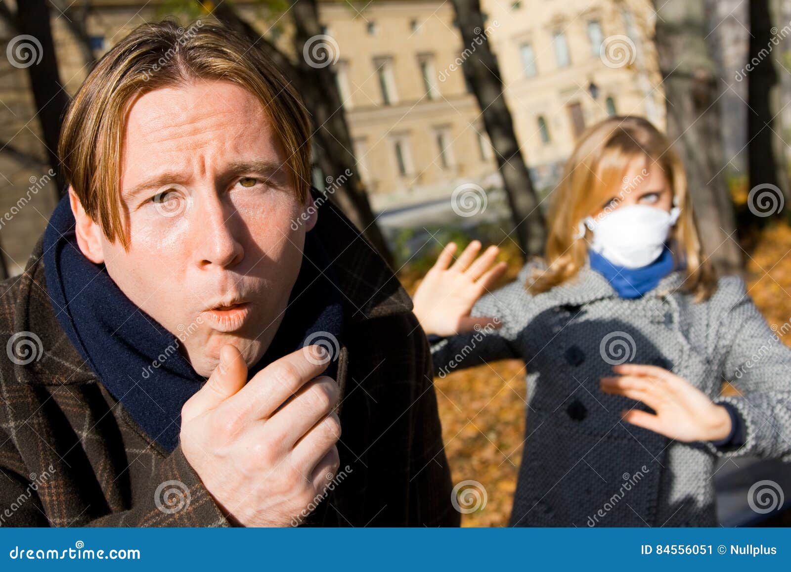 Afraid of Contagion stock image. Image of epidemic, disgusted - 84556051