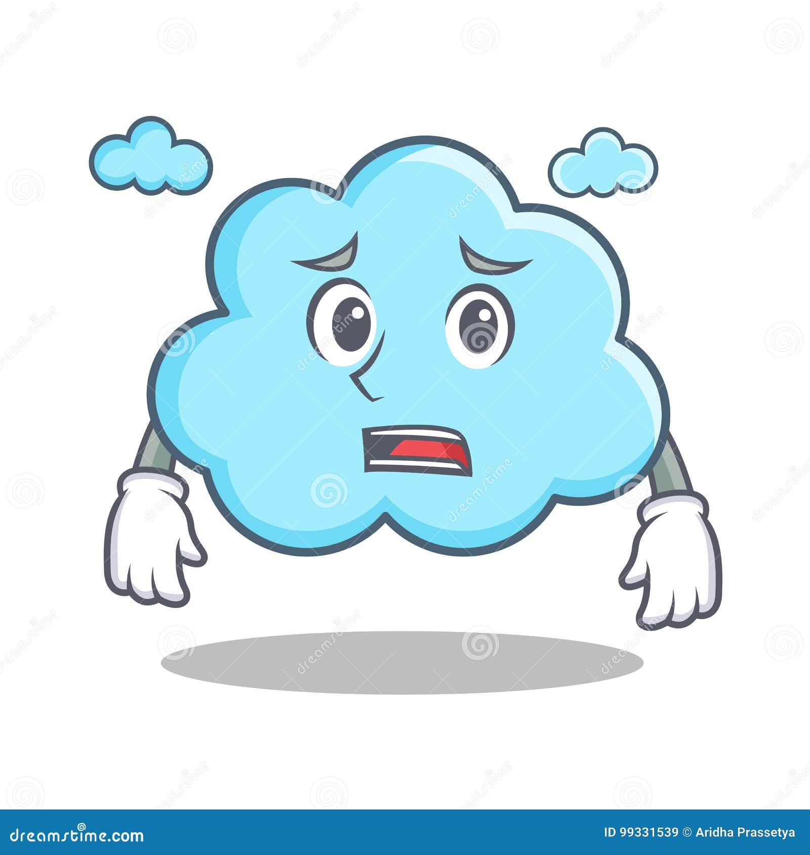 Afraid Cute Cloud Character Cartoon Stock Vector - Illustration of ... Afraid Cute Cloud Character Cartoon Stock Vector - Illustration of ...