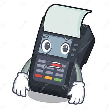Afraid EDC Machine in the Cartoon Shape Stock Vector - Illustration of ...