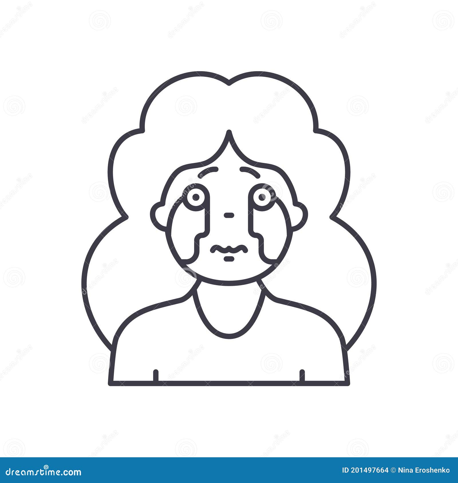 Afraid Icon, Linear Isolated Illustration, Thin Line Vector, Web Design ...