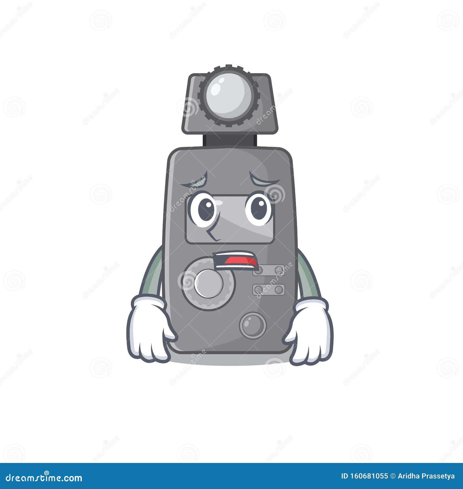 Afraid Light Meter on the Cartoon Table Stock Vector - Illustration of ...