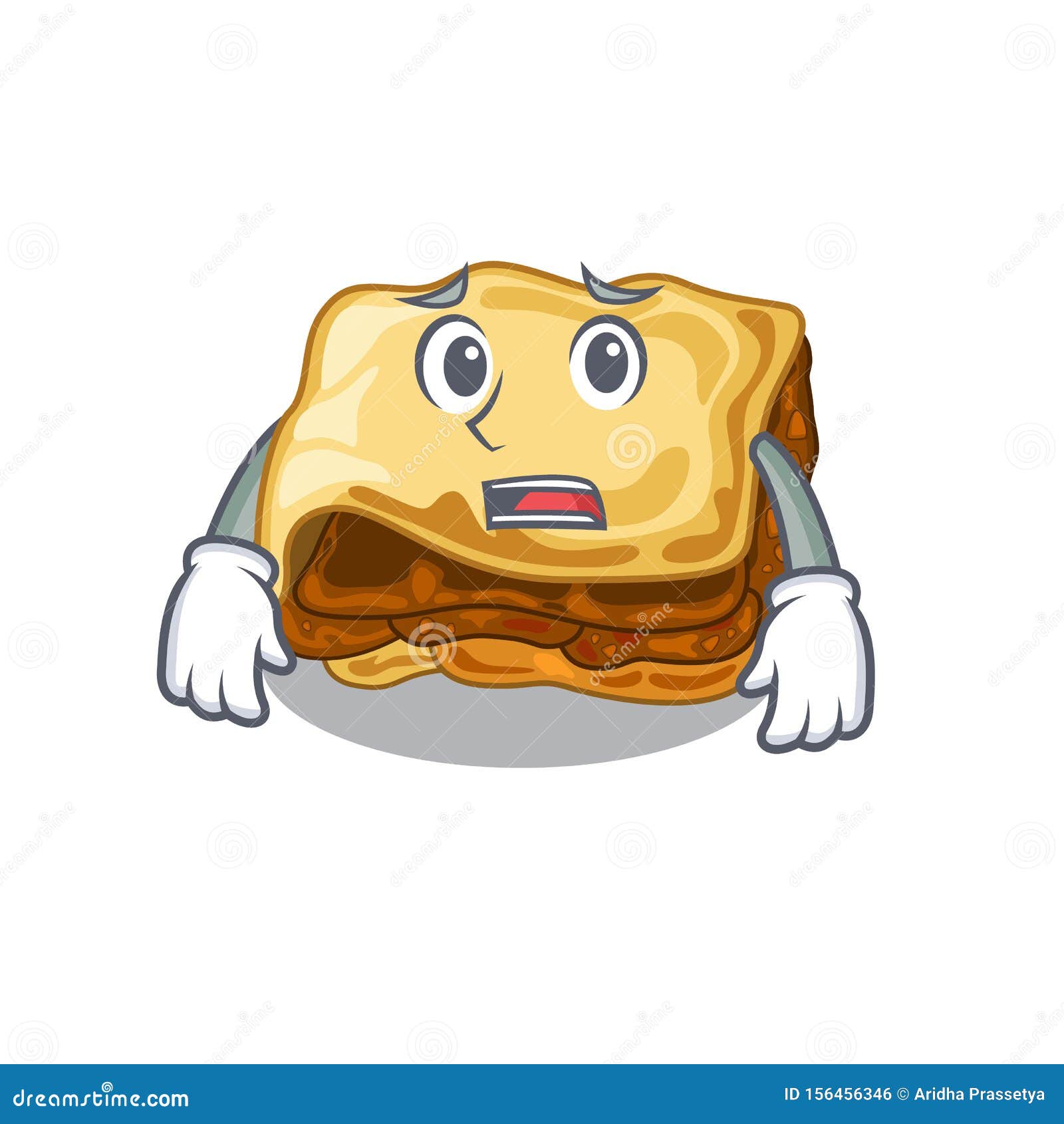 Afraid Minced Meat In The Cartoon Fridge | CartoonDealer.com #146439919