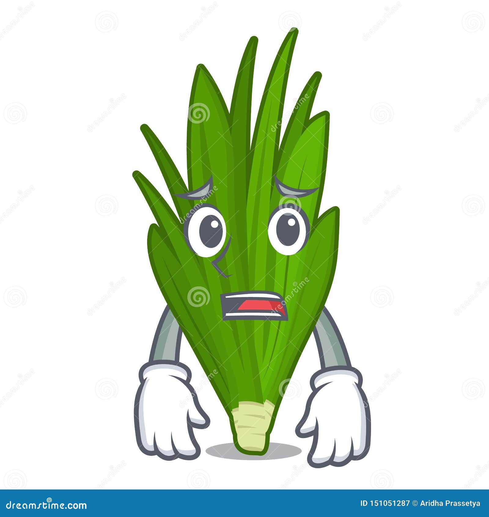 Afraid Pandan Leaves In The Cartoon Shape | CartoonDealer.com #151051287