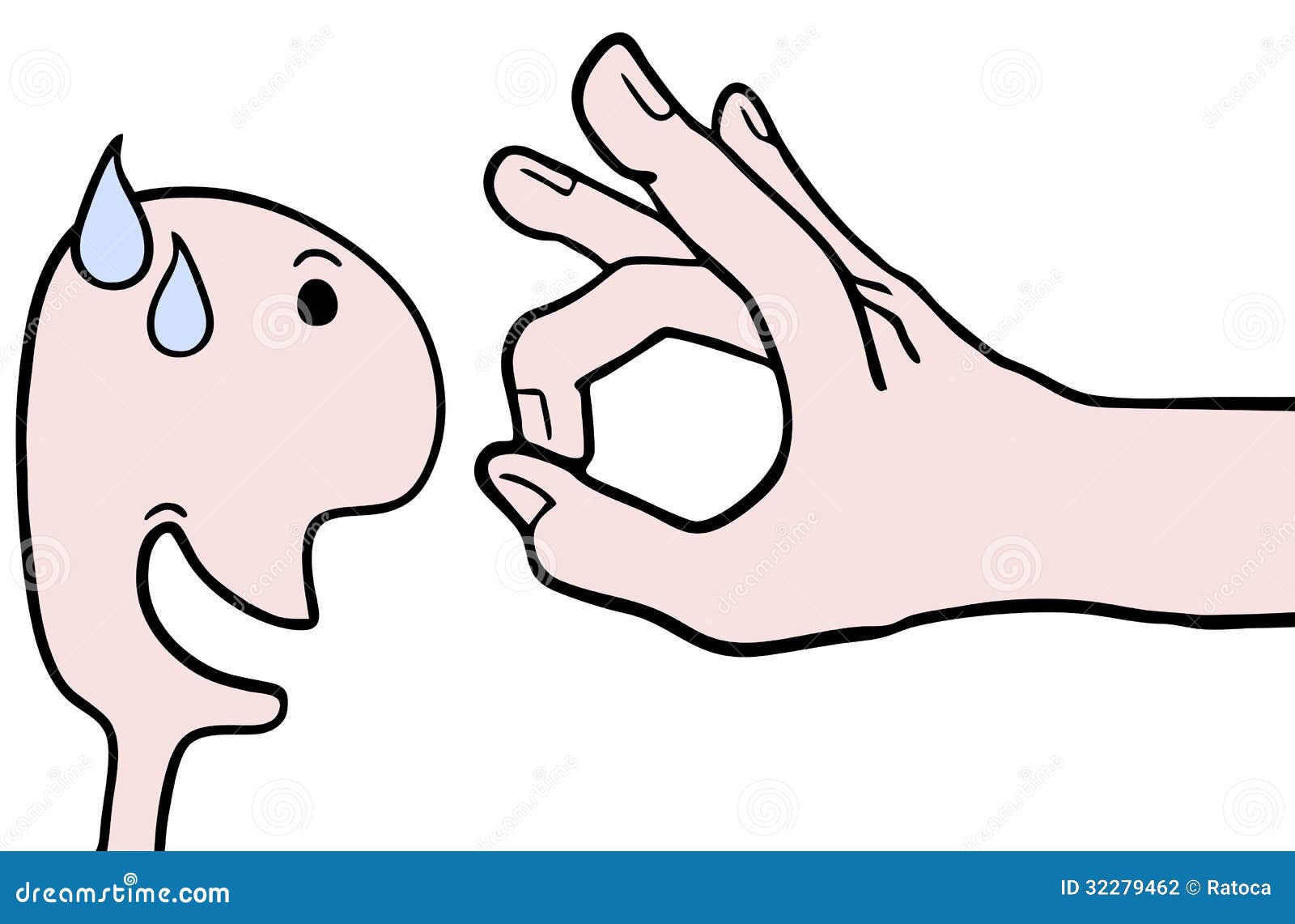 Afraid puppet stock vector. Illustration of boxing, design - 32279462