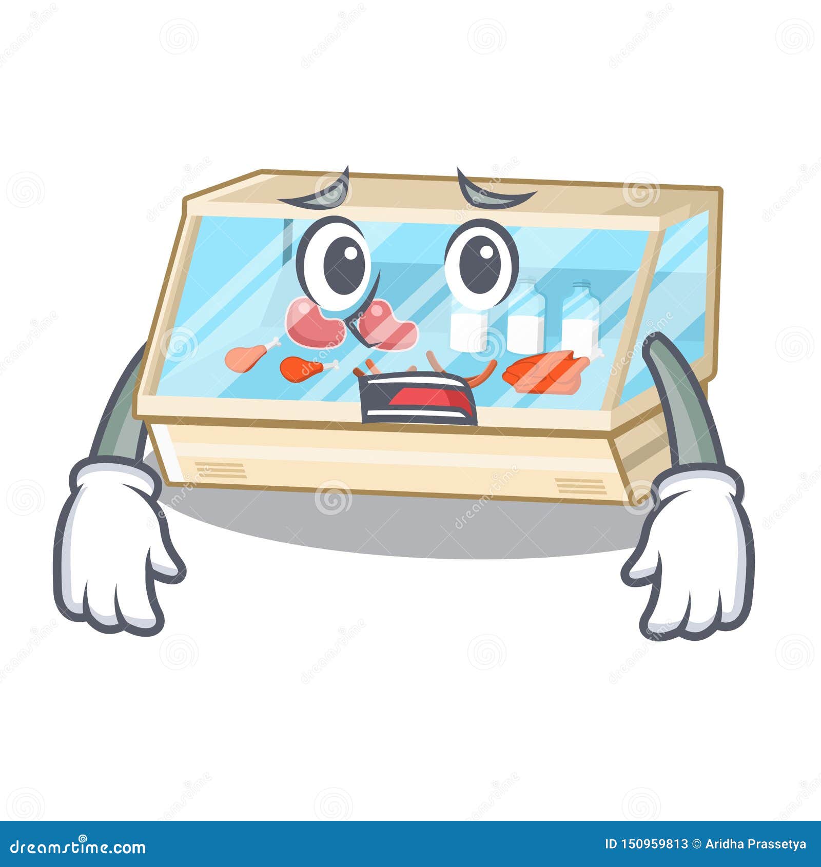 Afraid Trade Counter Isolated in the Character Stock Vector ...