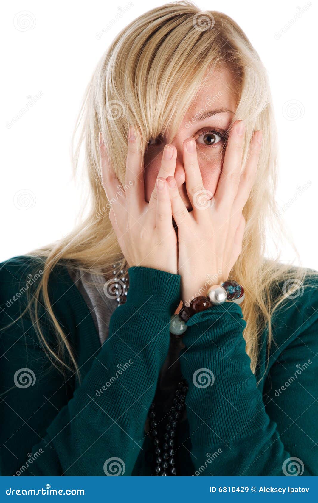 Afraid woman stock image. Image of evil, idea, fantasy - 6810429
