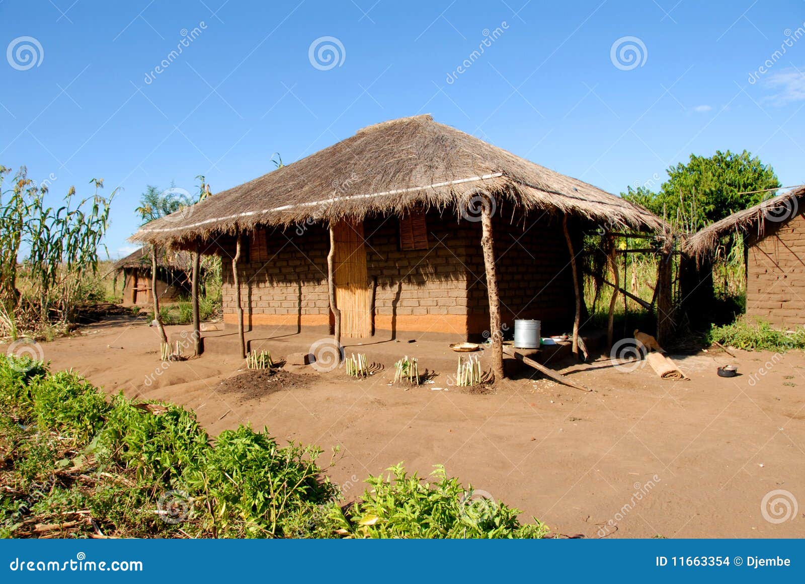Africa stock photo. Image of third, world, africa, roof - 11663354