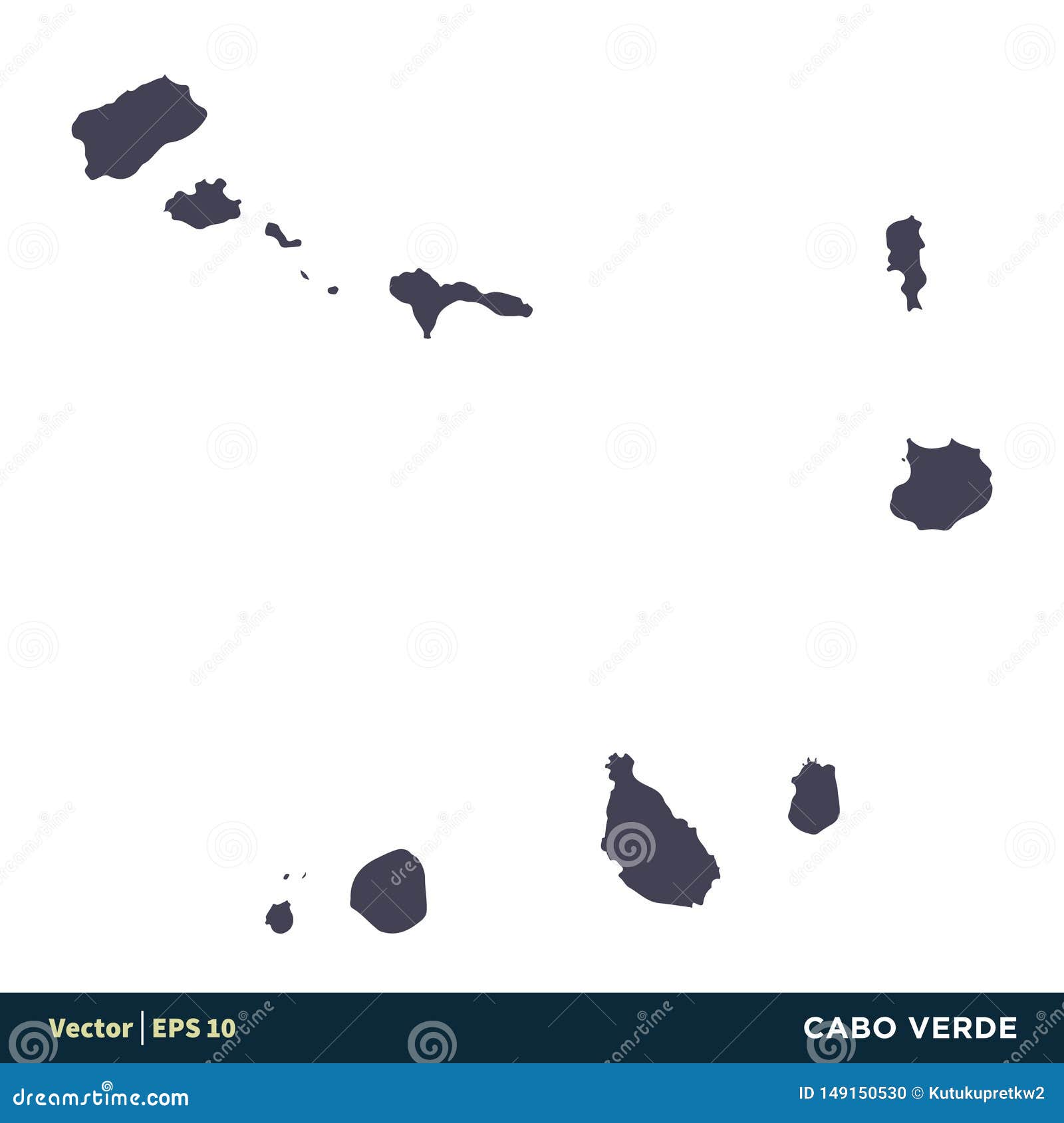 Cabo Verde - Africa Countries Map Icon Vector Logo Template ...